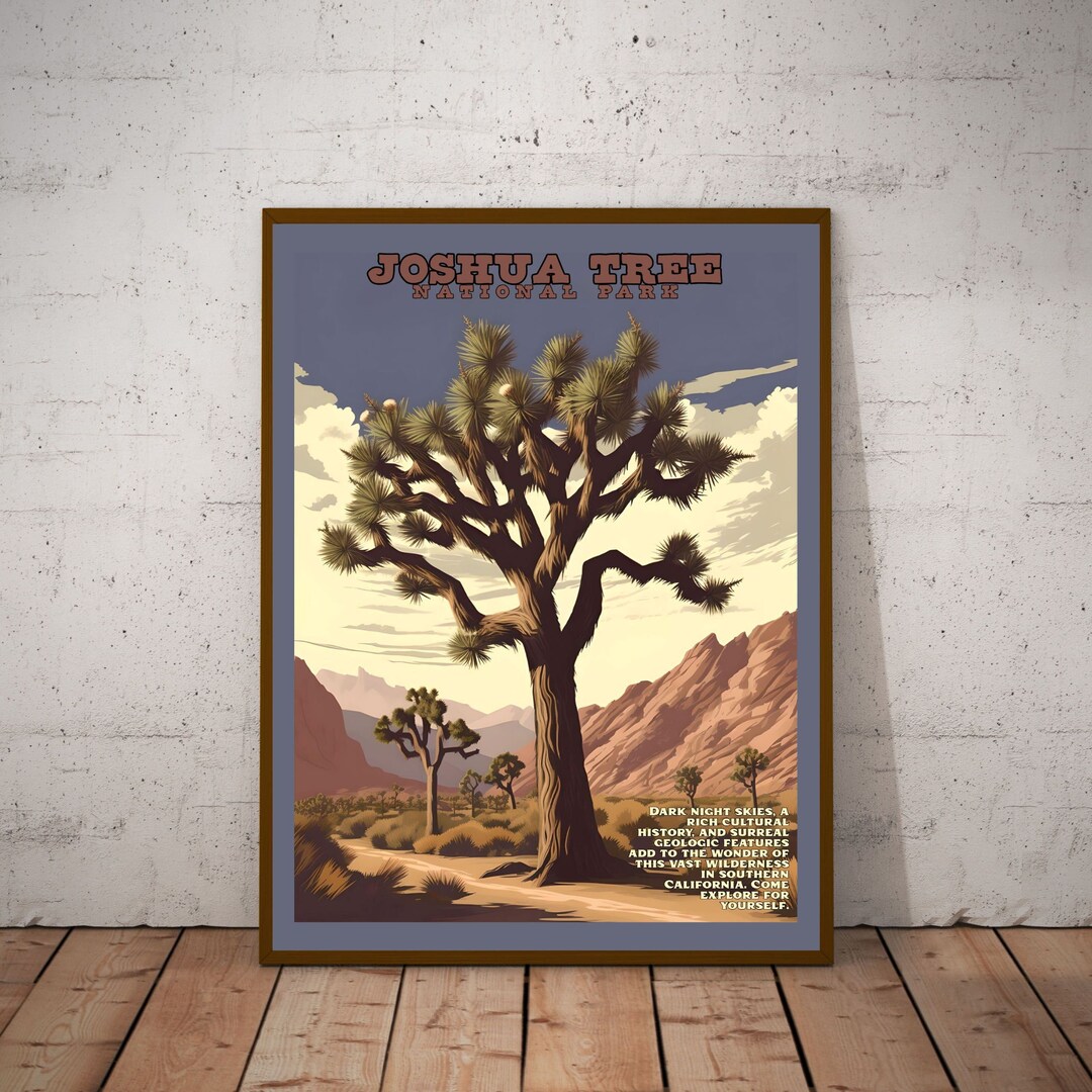Joshua Tree Print | National Park Poster | California Art Print I ...