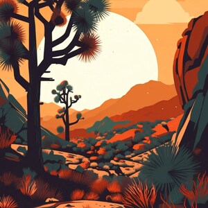 Joshua Tree National Park Print,national Park Poster,california Print ...
