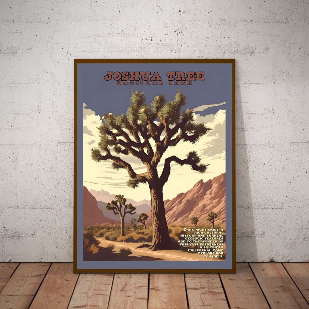 Joshua Tree Print National Park Poster California Art Print I National ...