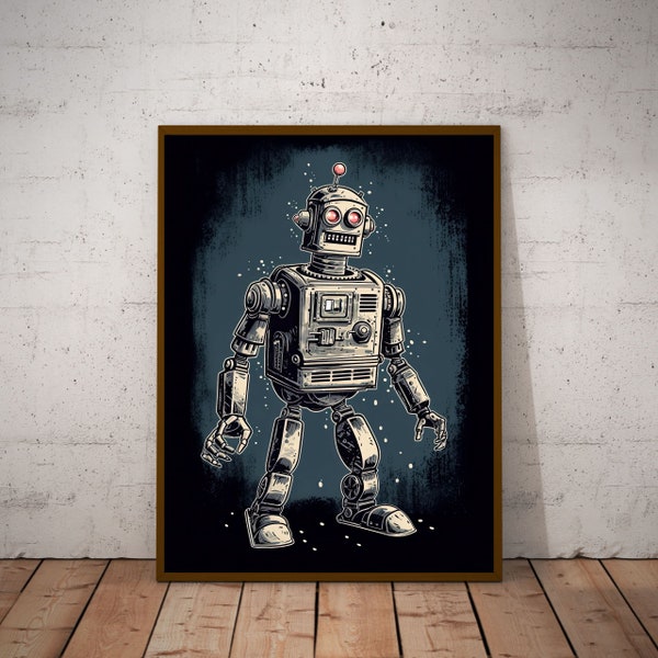 Robot Wall Decor - Etsy