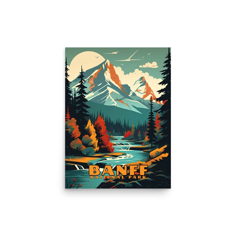Banff National Park Poster I Banff Print National Park - Etsy