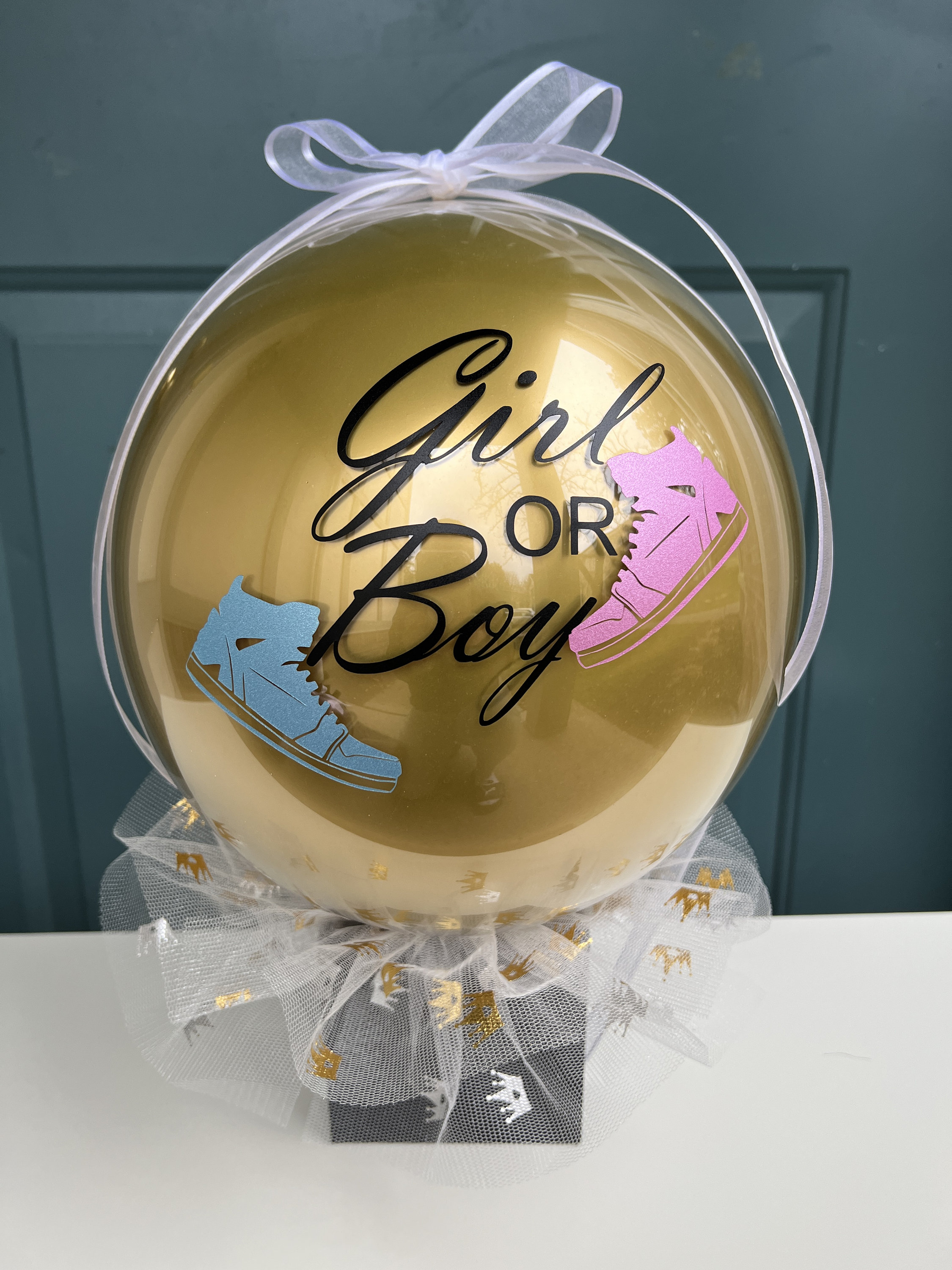 Girl or Boy - Gender Reveal Balloon Pop FINISHED BALLOON (notdiy) - Etsy