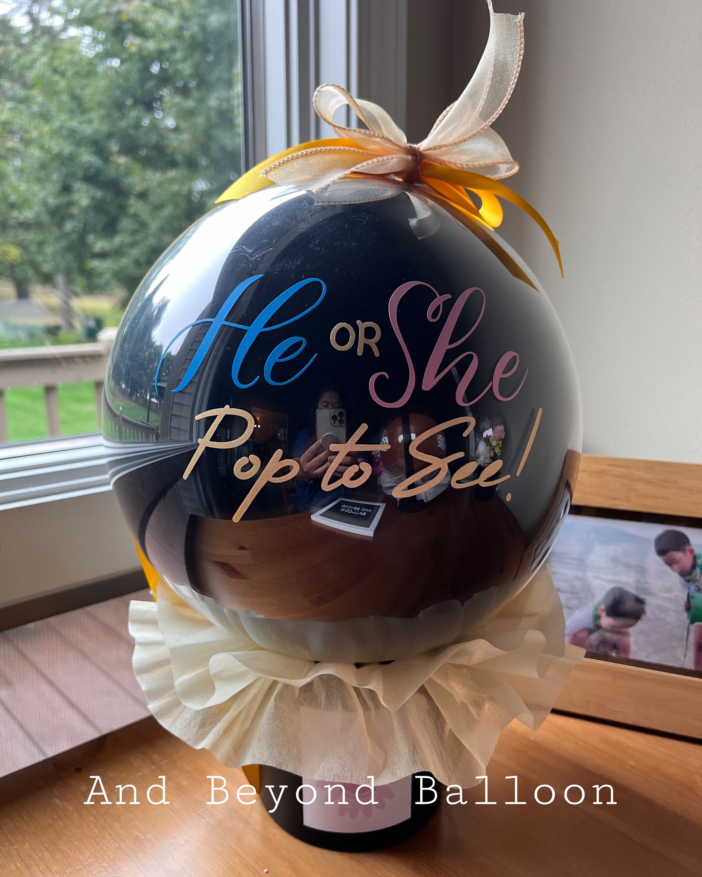 He or She, Pop to See! -gender Reveal Balloon Pop - Custom Balloon ...