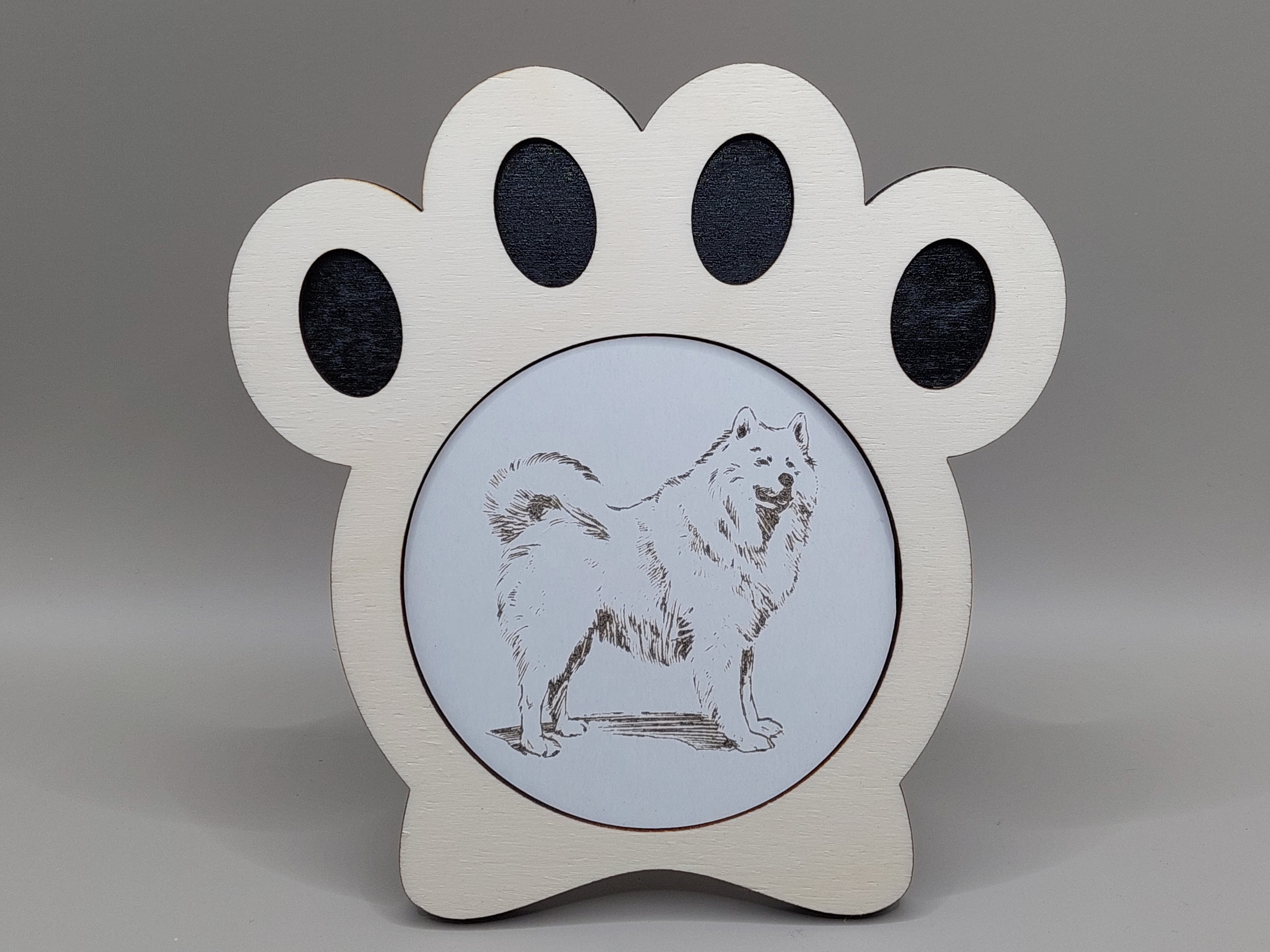 SVG Laser Cut Dog Photo Frame, Personalized Pet Portrait, Tabletop ...