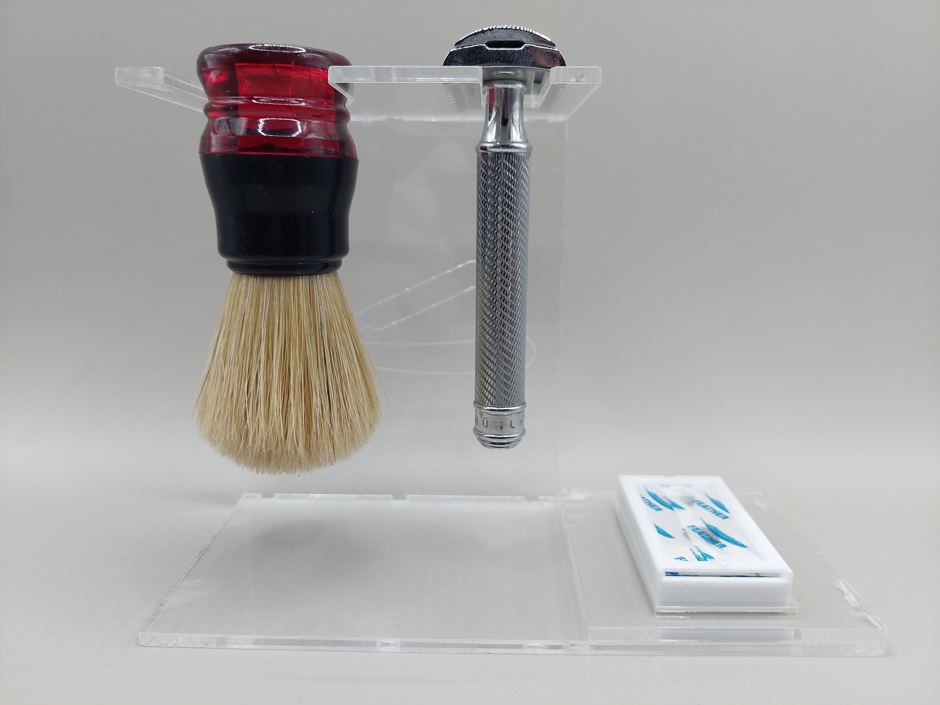 SVG Laser Cut Shaving Razor Stand, Double Edged Safety Razor, Shaving ...