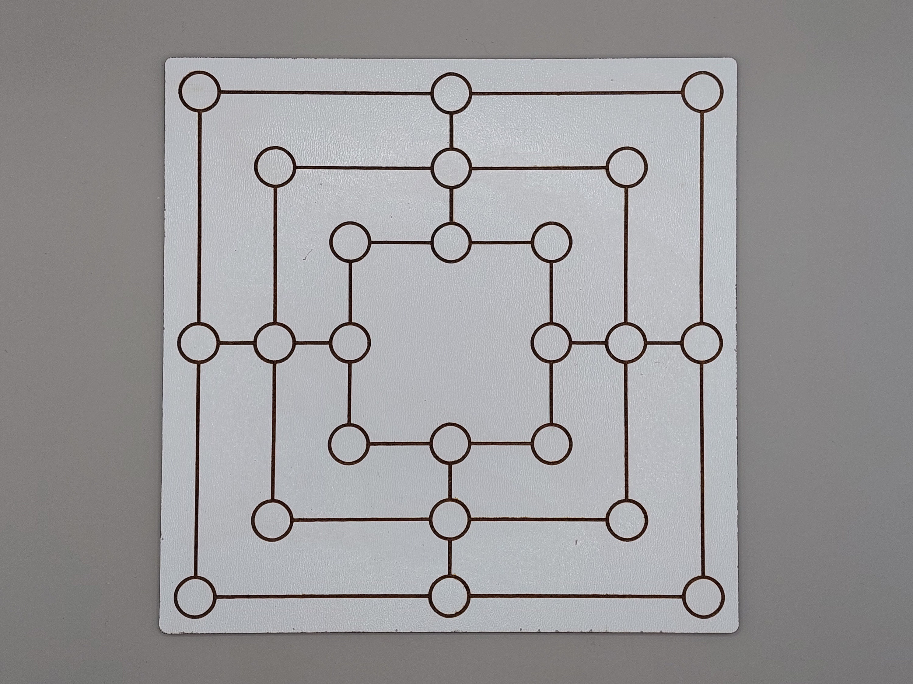 SVG Laser Cut the Popular Classic Board Nine Men's Morris, Mill Game ...