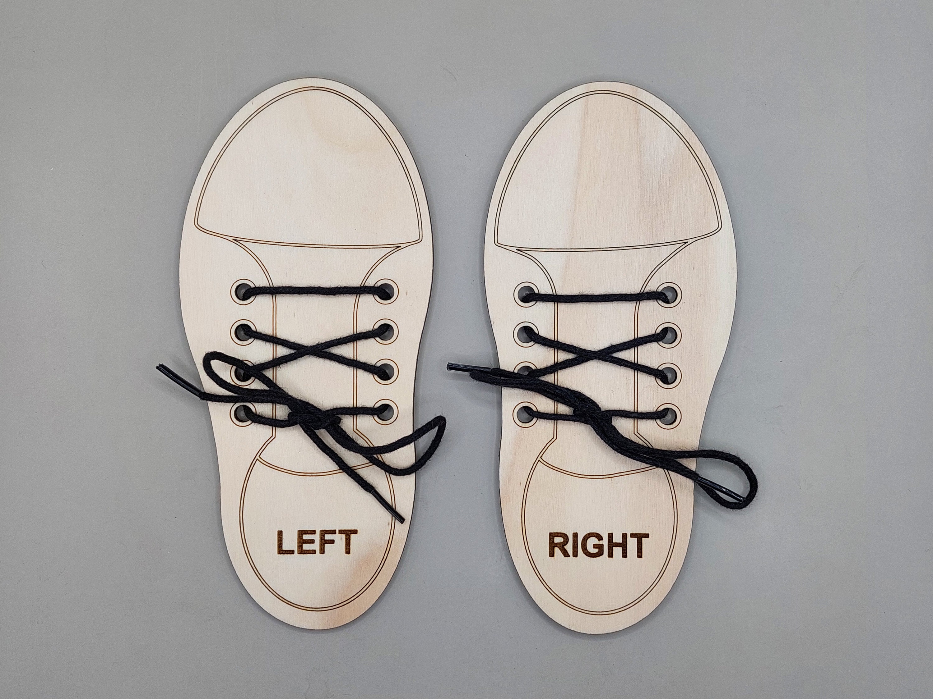 SVG Laser Cut Fun and Educational Shoe Tying Practice Board for Kids ...