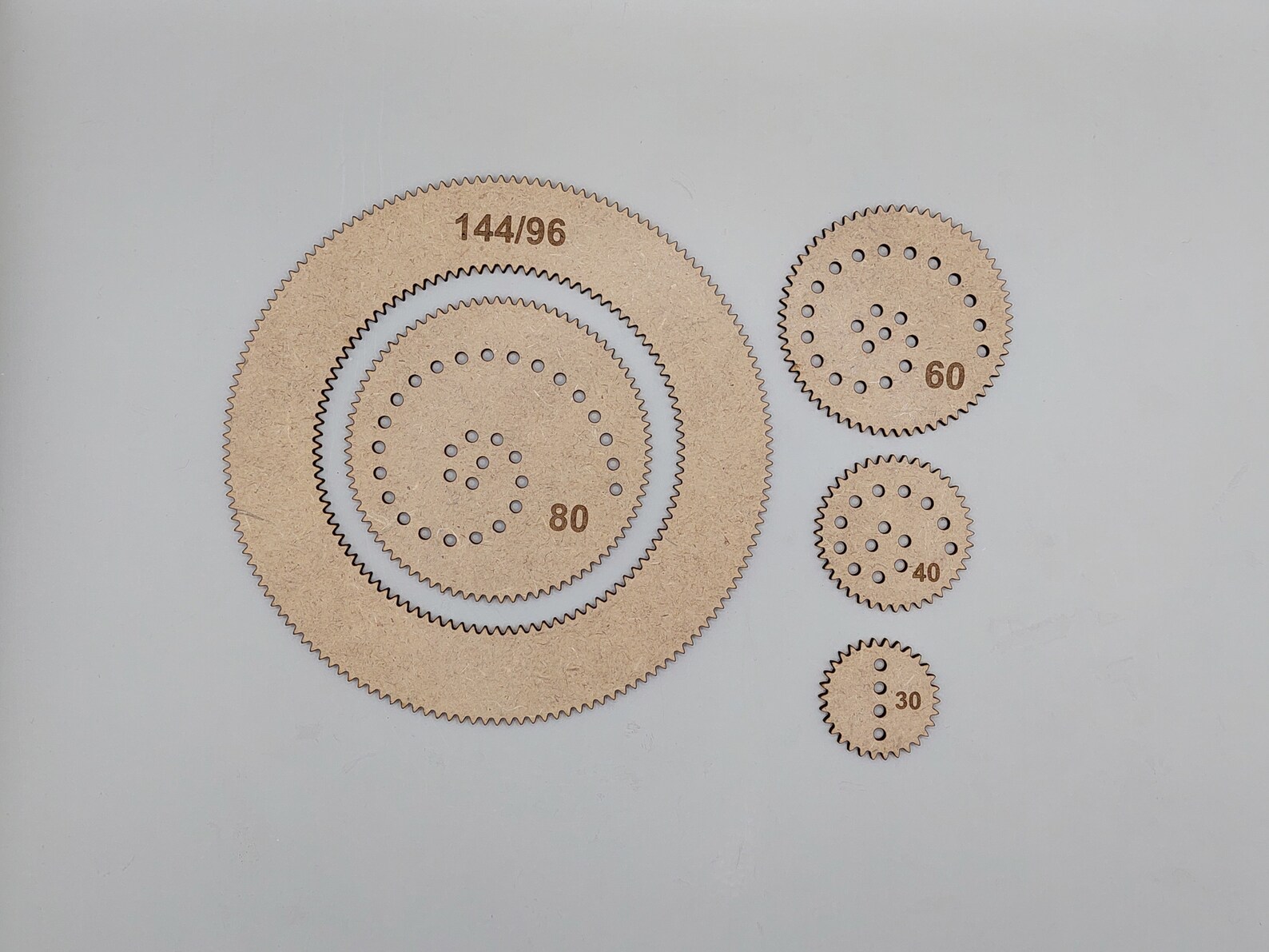 SVG Laser Cut Wood Spirograph Tool Kit, Retro 60s Style Drawing Toy for ...