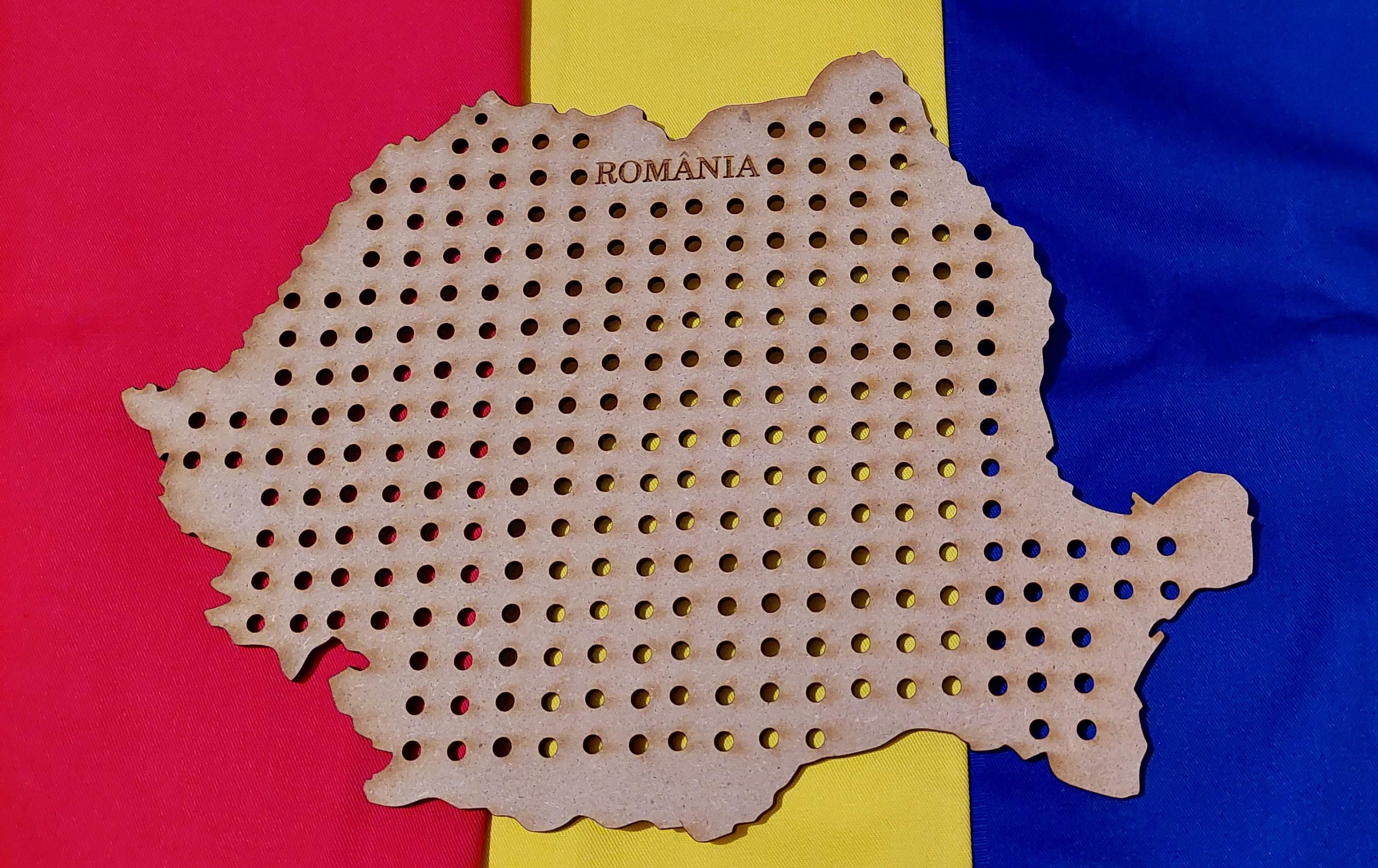 SVG Laser Cut Romania Map for Sewing, Unique Design, Custom Map Art ...
