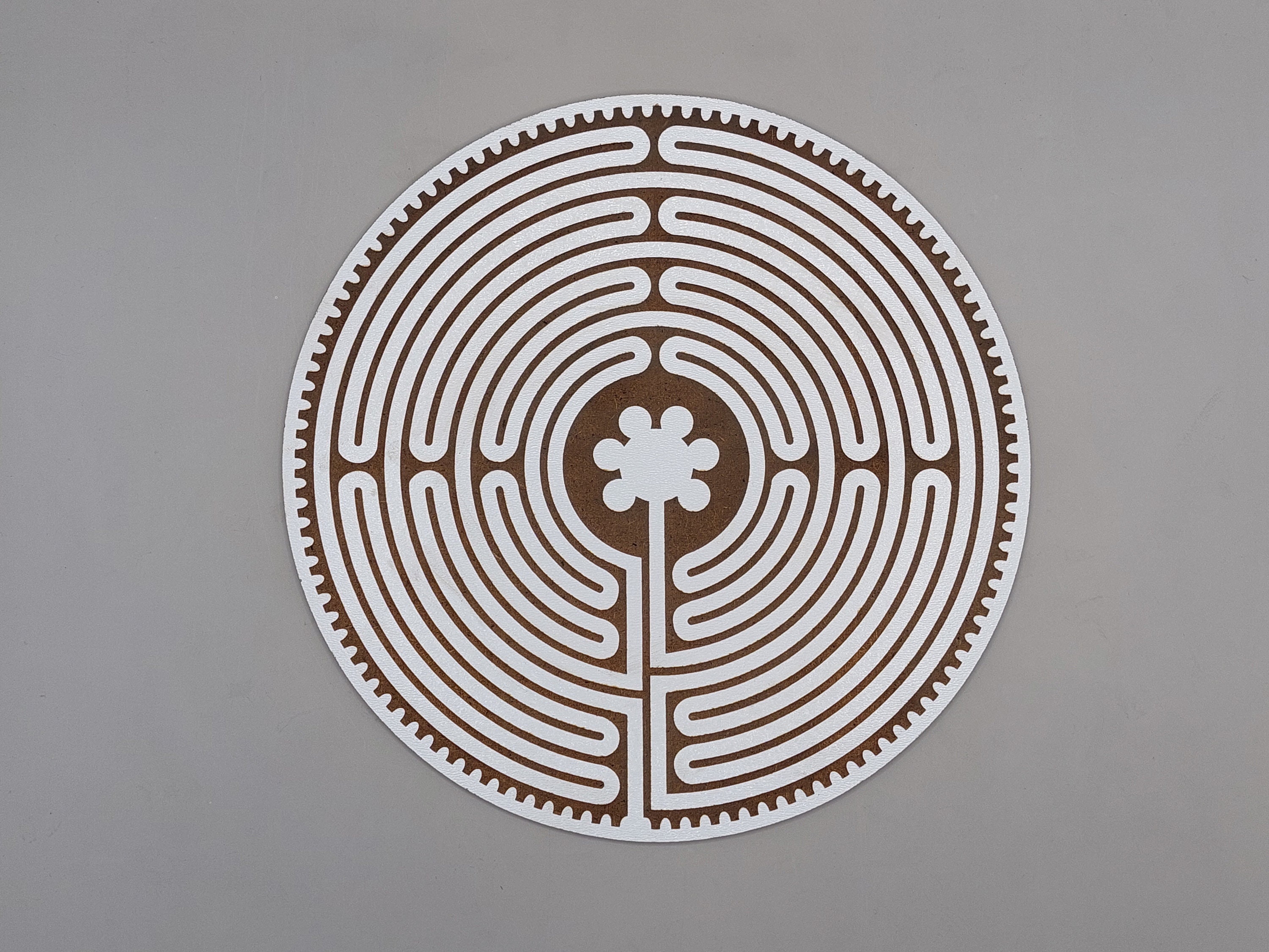 SVG Laser Cut Portable Labyrinth for Meditation, Contemplation and ...