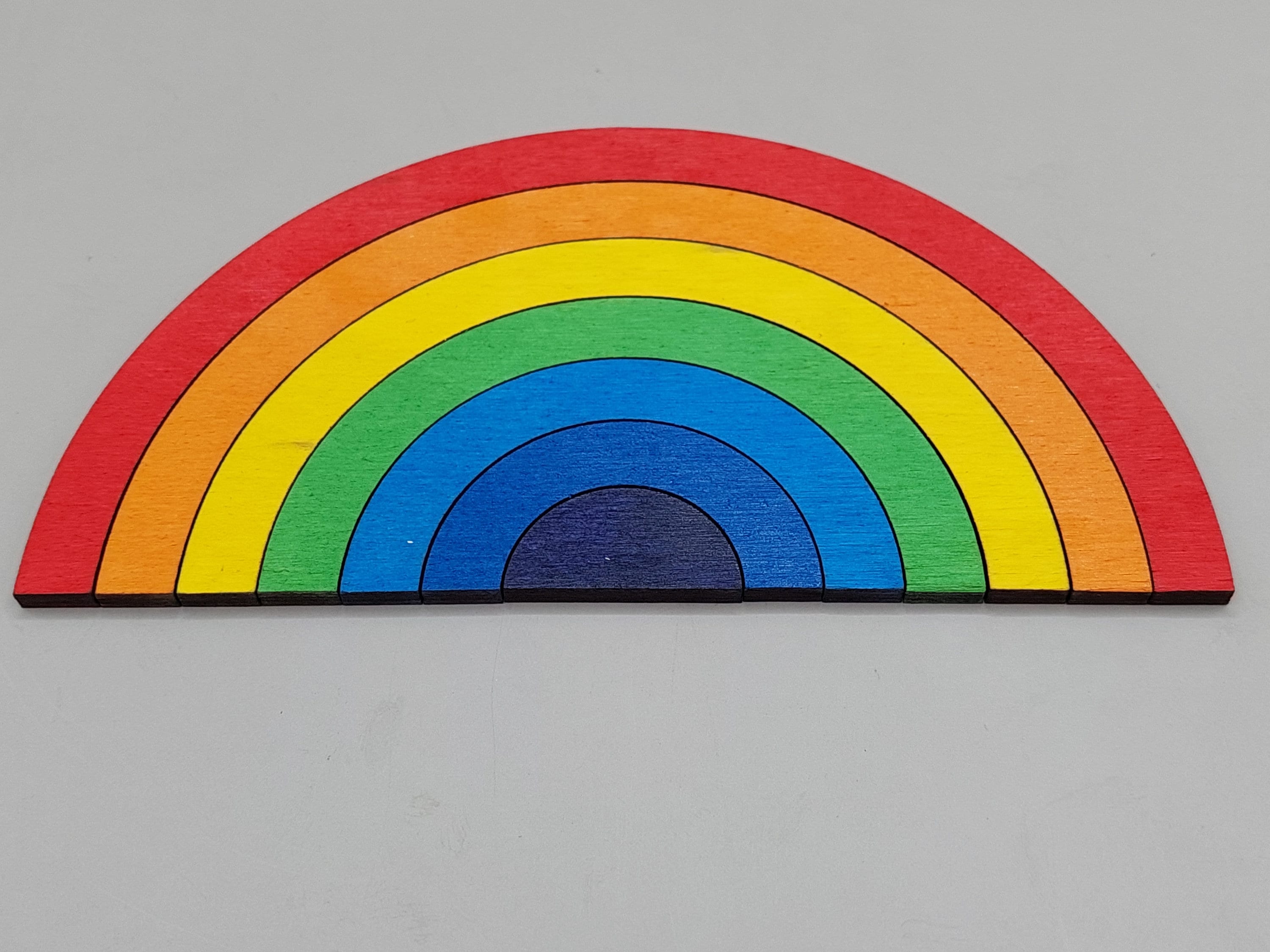SVG Laser Cut Rainbow Game, Multicolored Blocks, Developing Motor ...