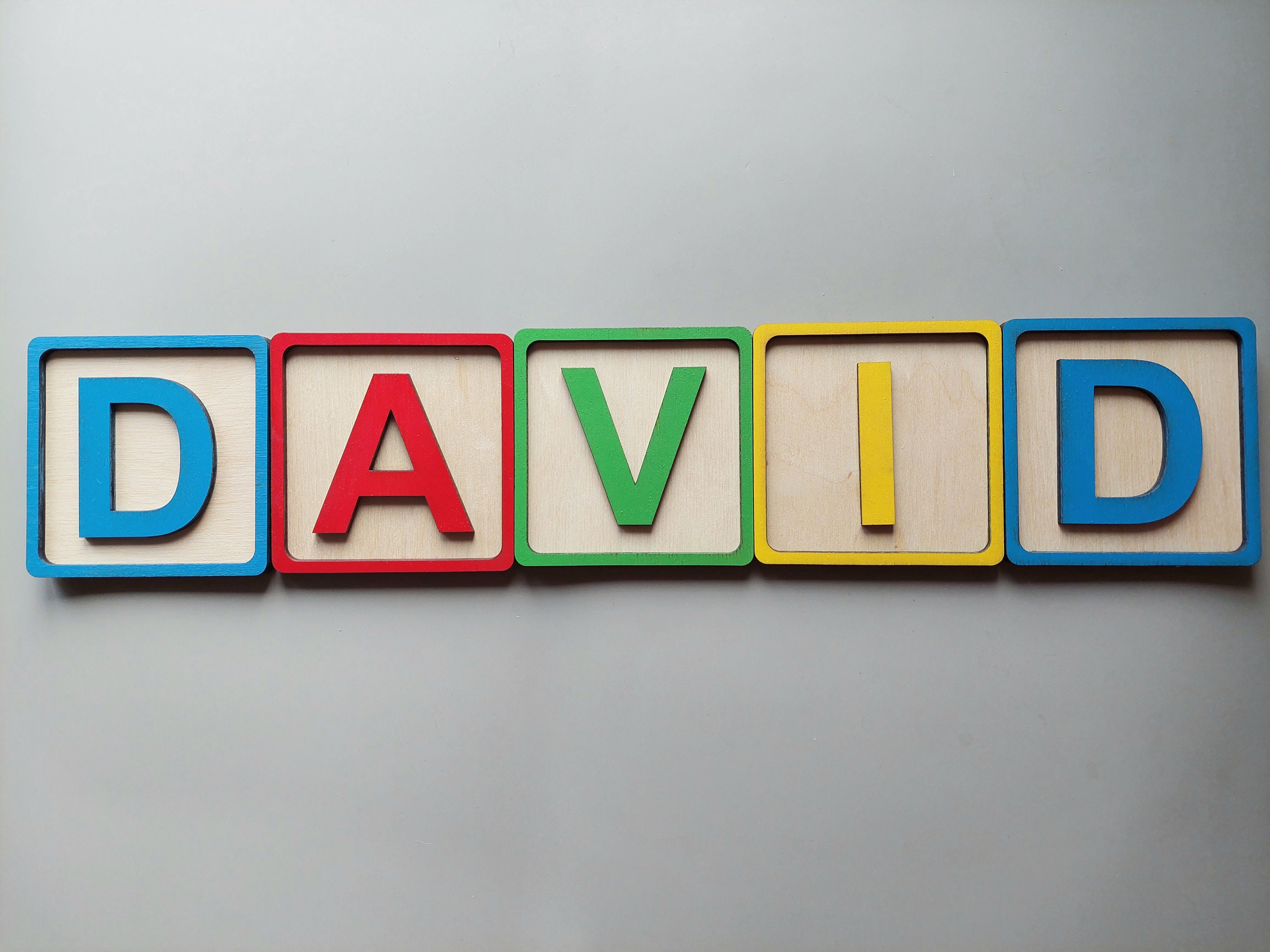 SVG Laser Cut Wood Letter Blocks, Baby Room Decor, Letters From A to Z ...