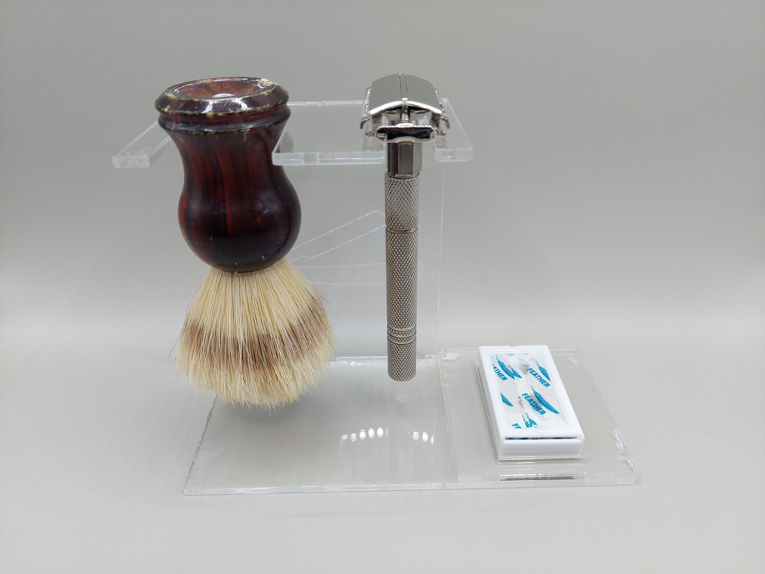 SVG Laser Cut Shaving Razor Stand, Double Edged Safety Razor, Shaving ...