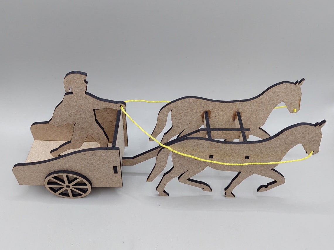 Laser Cut Roman Chariot SVG 3D Model Home Decor Display - Etsy