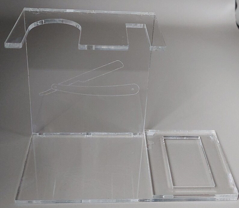 SVG Laser Cut Shaving Razor Stand, Double Edged Safety Razor, Shaving ...