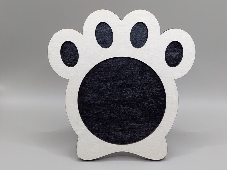 SVG Laser Cut Dog Photo Frame, Personalized Pet Portrait, Tabletop ...