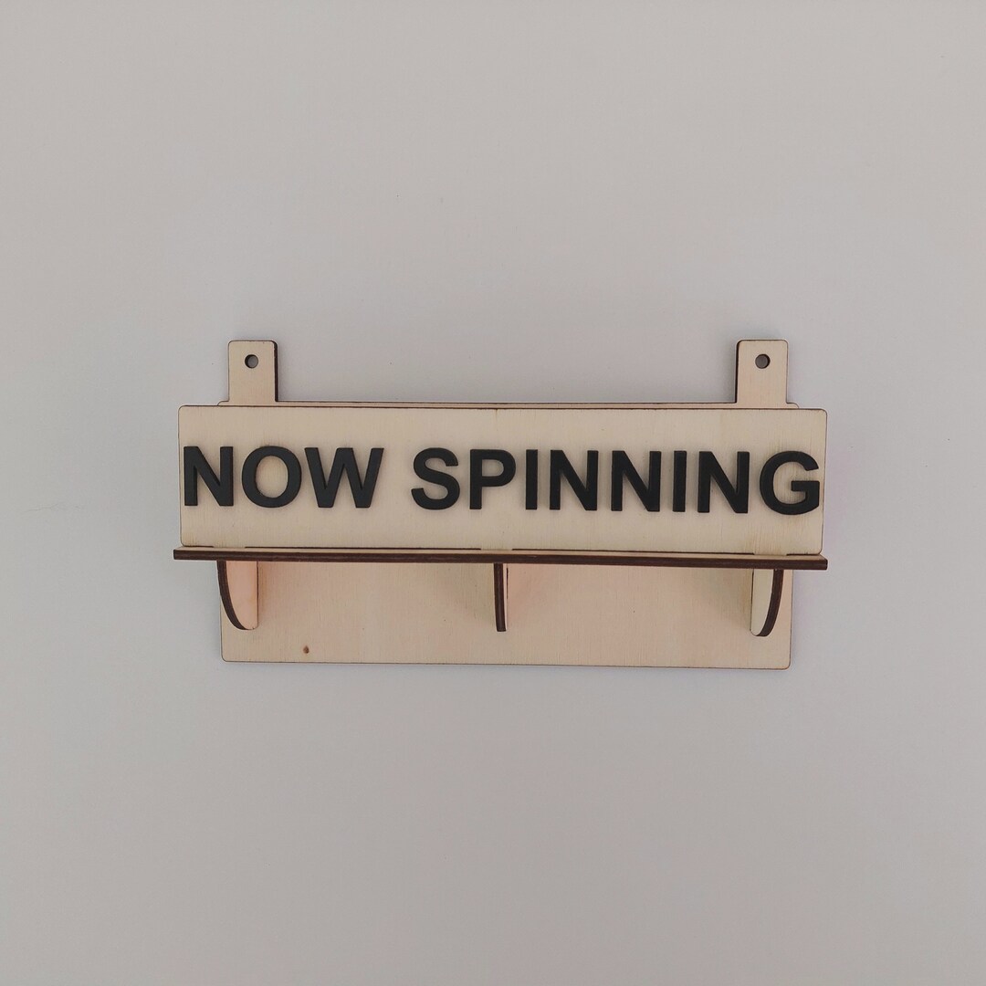 SVG Laser Cut Personalized Now Playing Record Stand Wood, Display Your ...