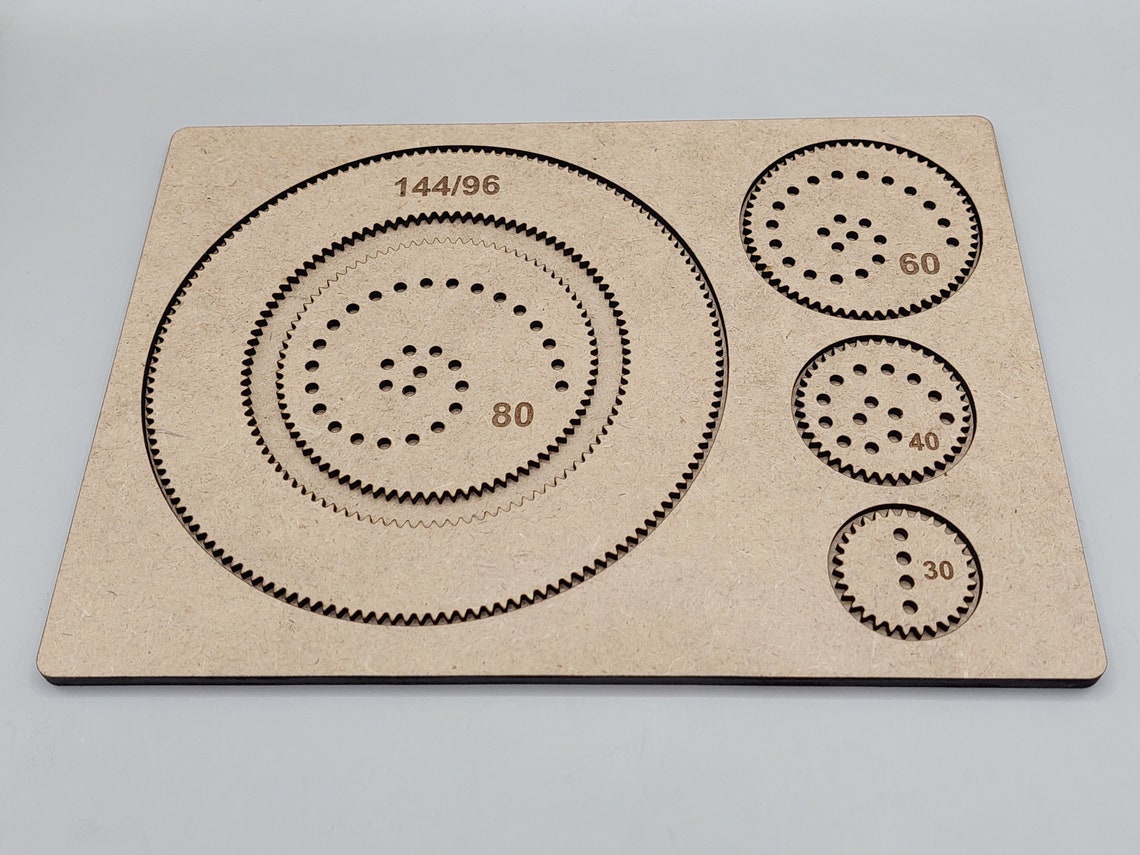 SVG Laser Cut Wood Spirograph Tool Kit, Retro 60s Style Drawing Toy for ...
