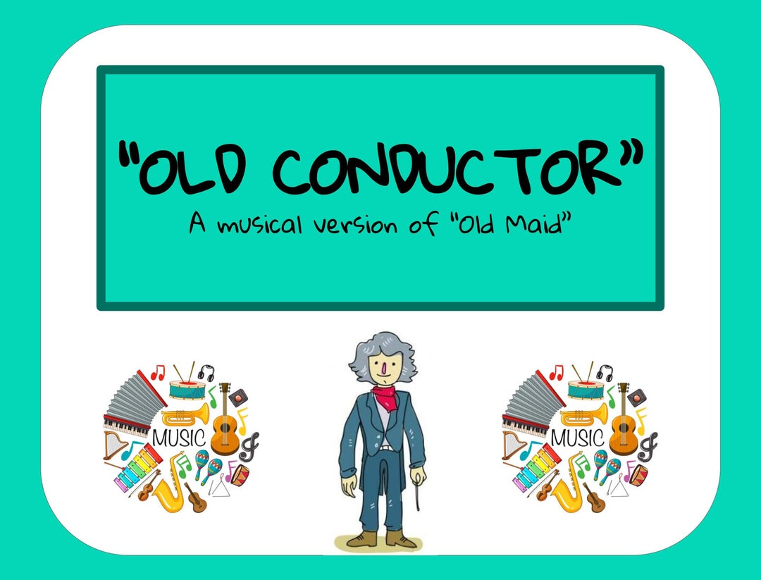 Old Conductor - Music Card Game - Etsy