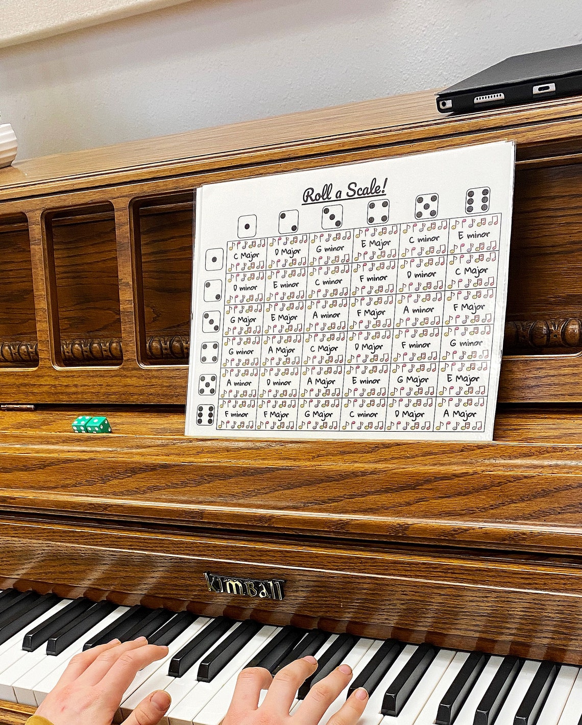 Roll a Scale - Level 1 (instrument Scale Practice & Composition) - Etsy