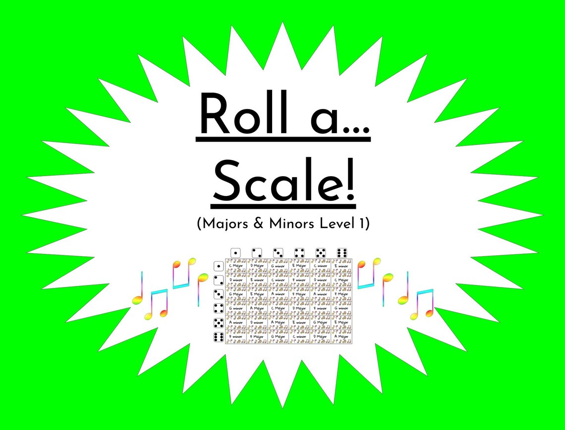 Roll a Scale - Level 1 (instrument Scale Practice & Composition) - Etsy