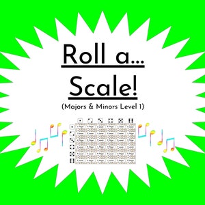 Roll a Scale - Level 1 (instrument Scale Practice & Composition) - Etsy
