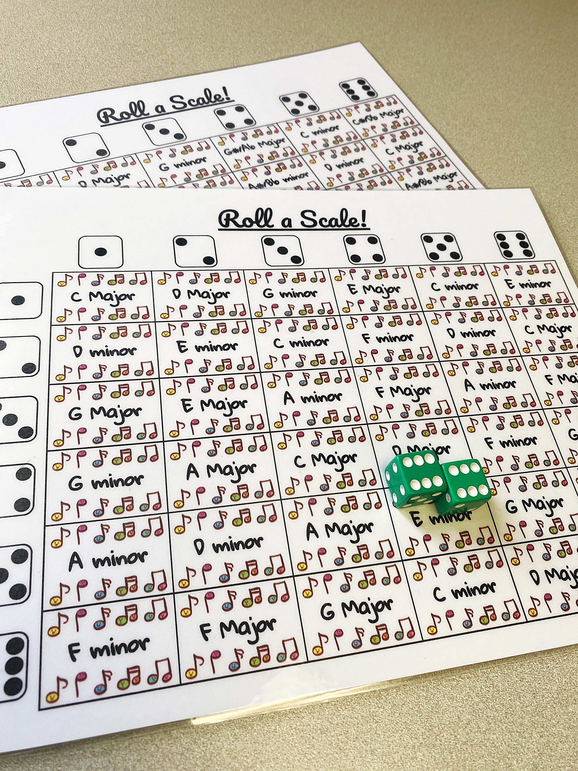 Roll a Scale - Level 4 (instrument Scale Practice & Composition) - Etsy