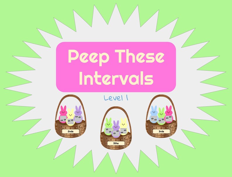 Peep These Intervals - Level 1 - Etsy