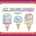 Ice Cream Chords - Level 1 (C Major, G Major, D Major, & A Major) - Etsy