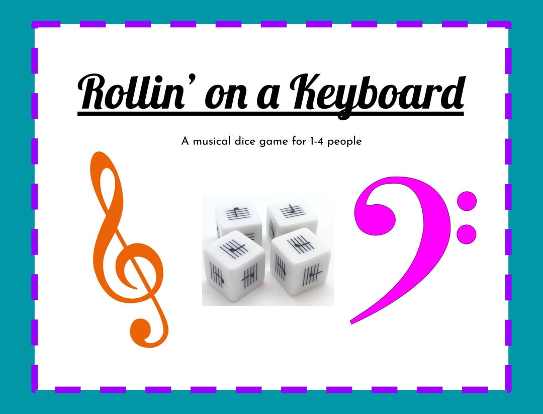 Rollin' on a Keyboard Game (line and Space Notes on Piano & the Staff ...