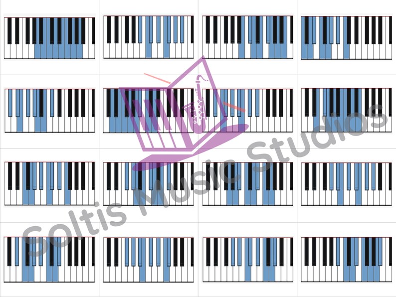 Key Signatures Practice major Scales Minor Scales & Piano - Etsy