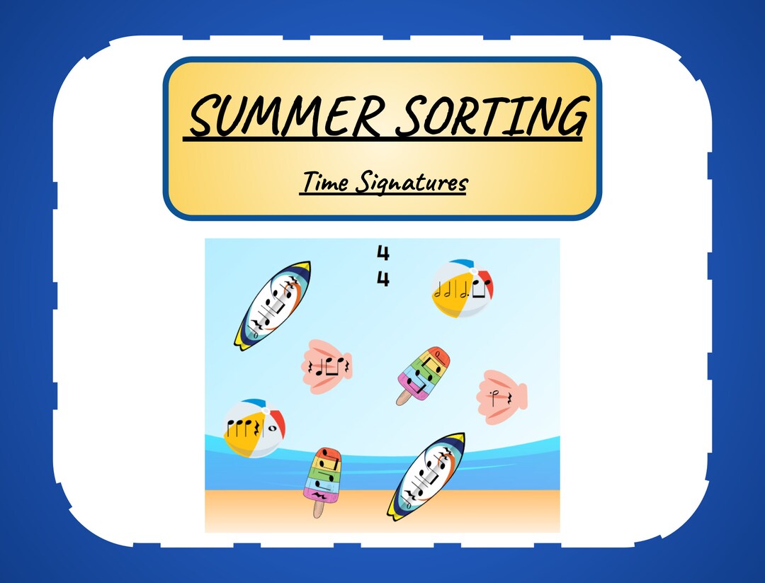 Summer Sorting - Time Signatures - Etsy