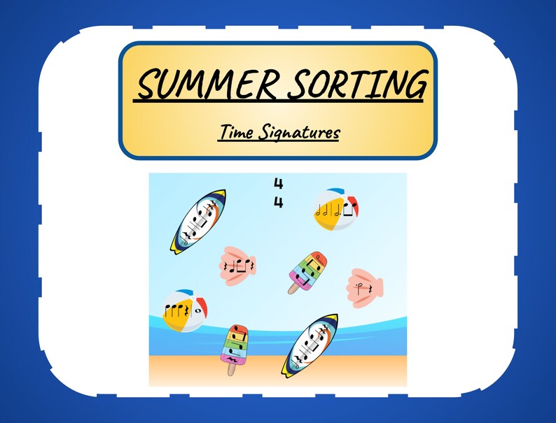 Summer Sorting - Time Signatures - Etsy