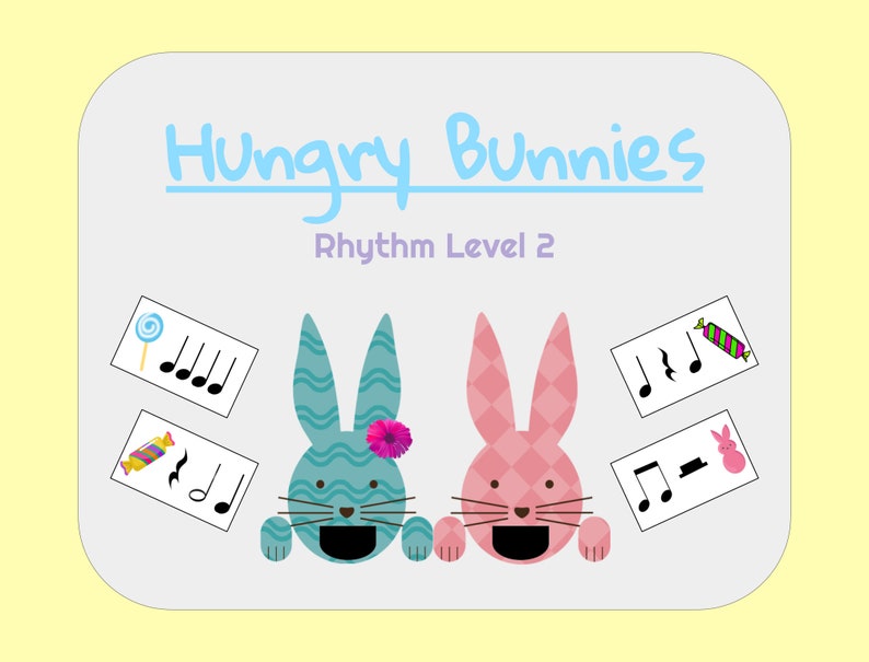 Hungry Bunnies - Rhythm Level 2 - Etsy