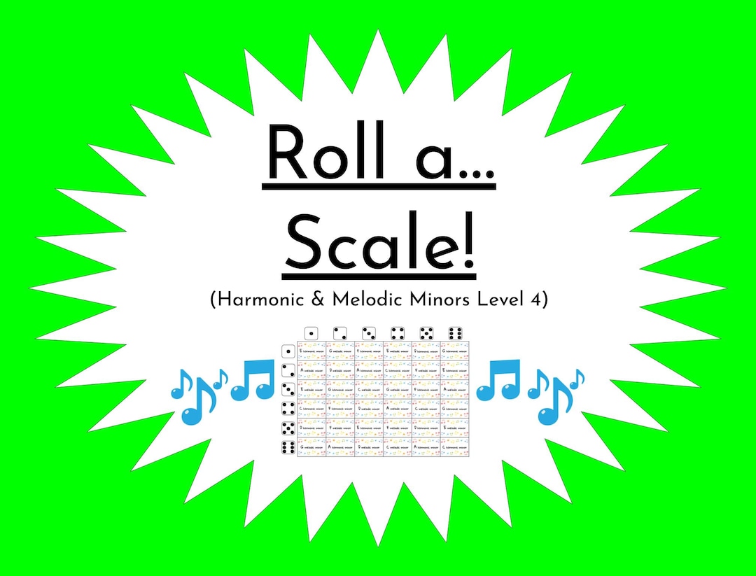 Roll a Scale - Level 4 (instrument Scale Practice & Composition) - Etsy