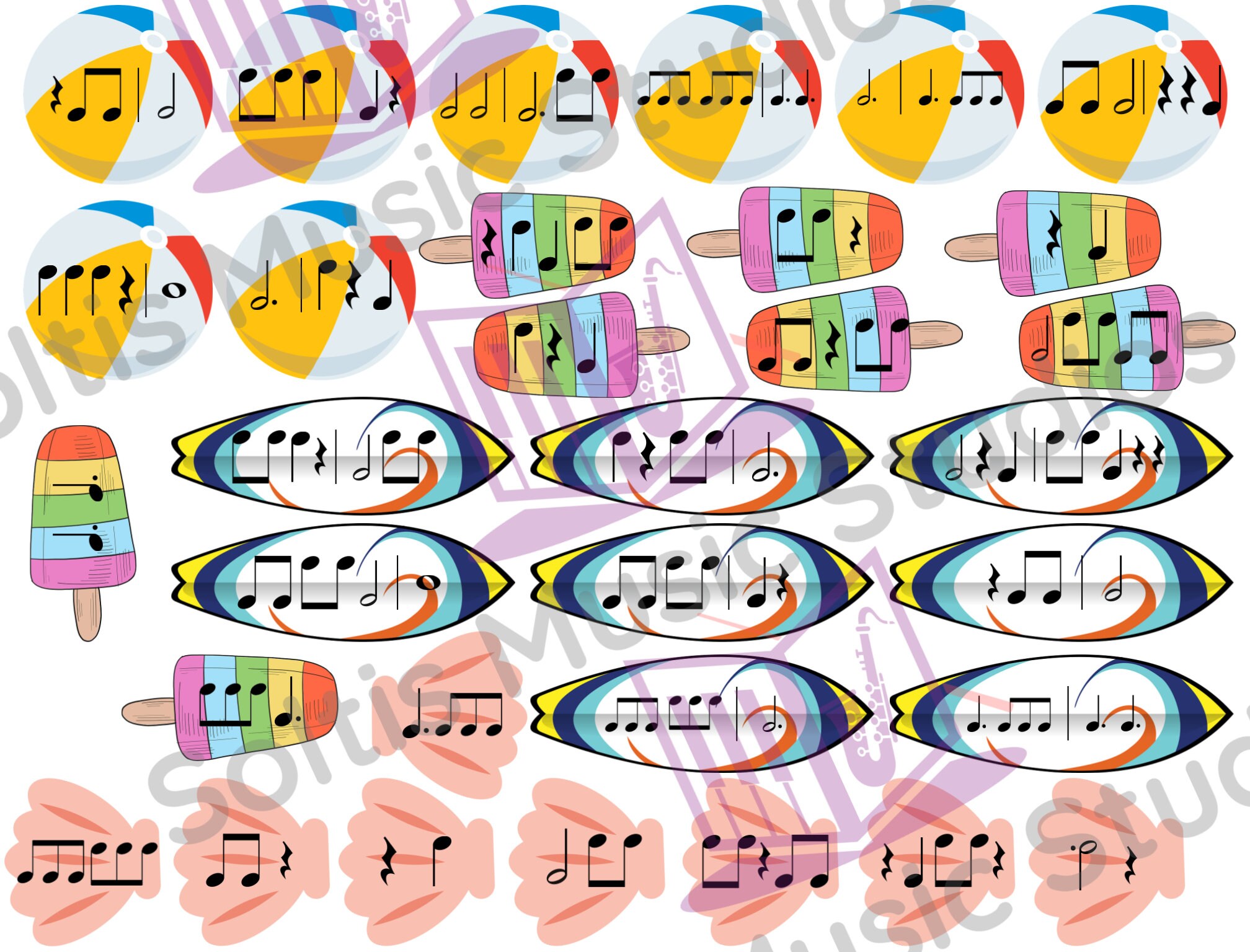 Summer Sorting Time Signatures - Etsy