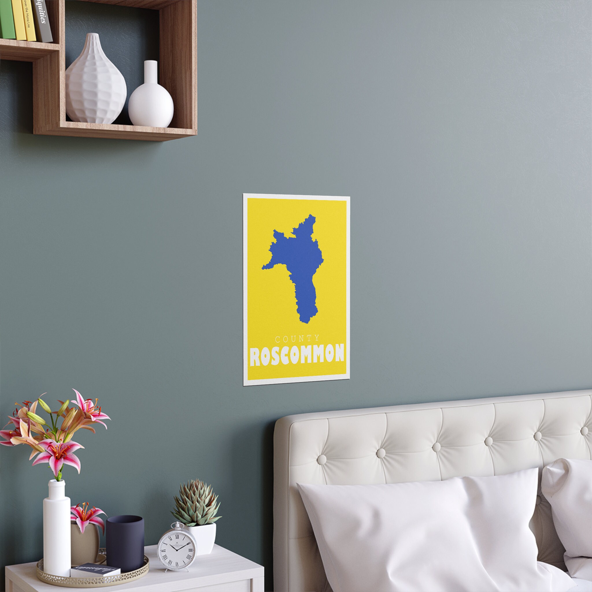 County Roscommon Map Print Map of Roscommon Print Roscommon - Etsy