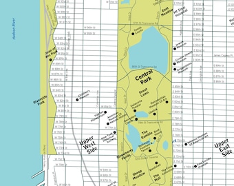 Print Map of Greenpoint Brooklyn New York City - Etsy