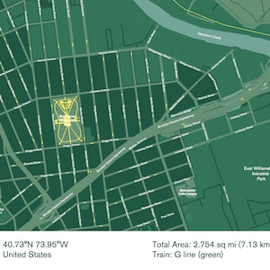 Print - Map of Greenpoint, Brooklyn, New York City - Etsy