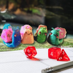 Dice Snails, Dnd Dice Guardian, Weird Decor, Role Playing Miniatures ...