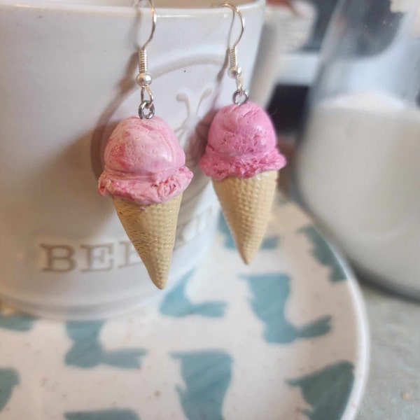 Metal Ice Cream Earrings - Etsy