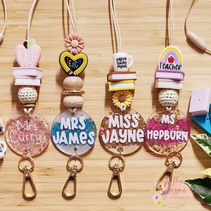 Teacher Lanyard - Personalised Teacher Lanyard - Etsy