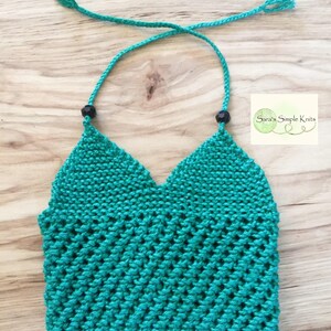 Halter Top Knitting Pattern for 18 Inch Fashion Doll Clothing Pattern for Beginning Knitters ...