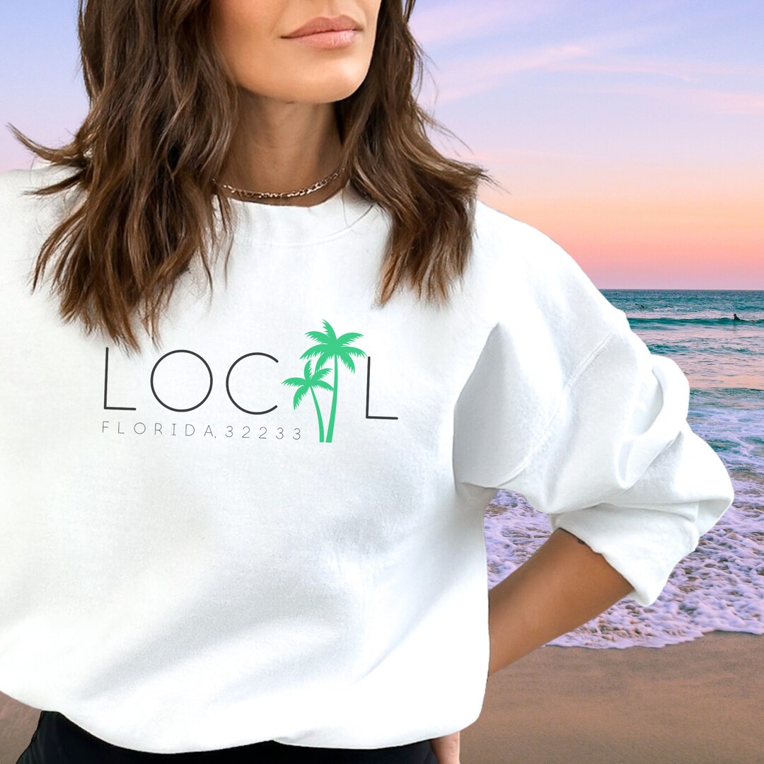 Beach Local Sweatshirt, Atlantic Beach Florida Pullover, Florida Local ...