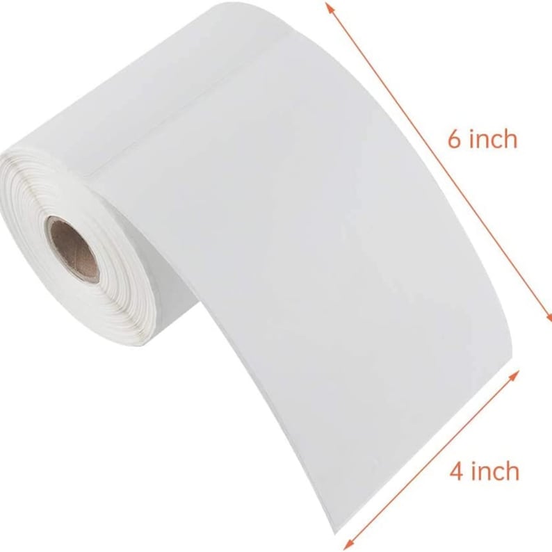 2 Rolls - 4" X 6" Thermal Shipping Label for Small Business, 250 Labels ...