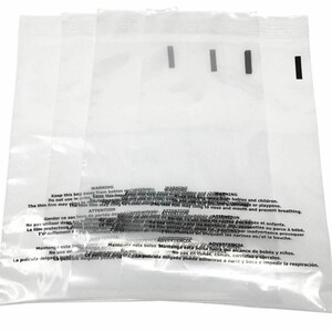 Poly Bag Resealable Clear Packaging Bag, Suffocation Warning, 9"x12 ...