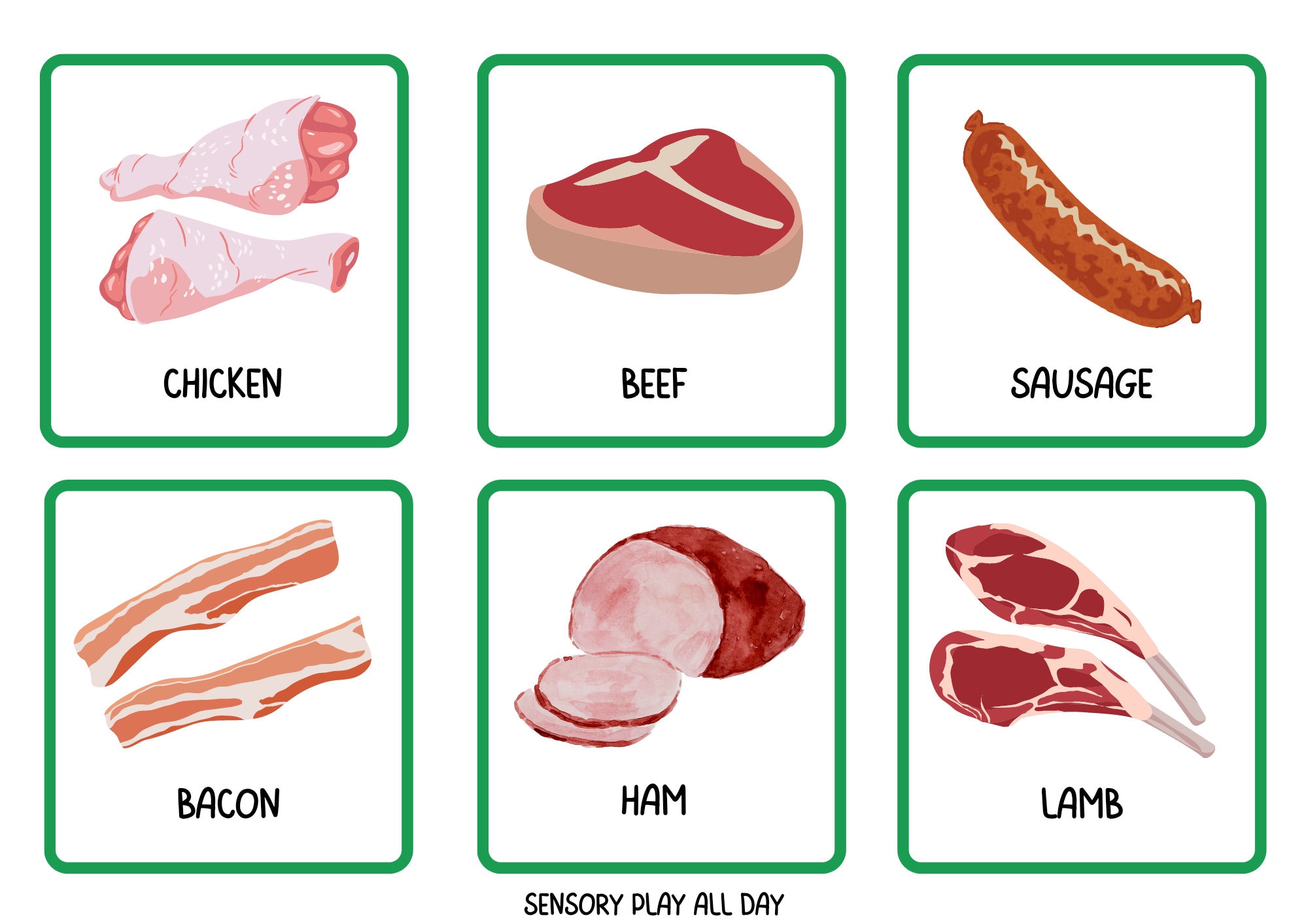 Grocery Store Items Printable - Etsy