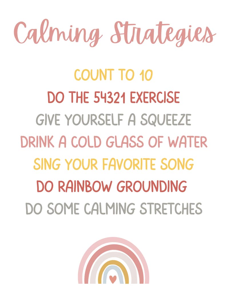 Calm Down Corner Posters, Emotions Poster, Calm Down Corner Printable ...