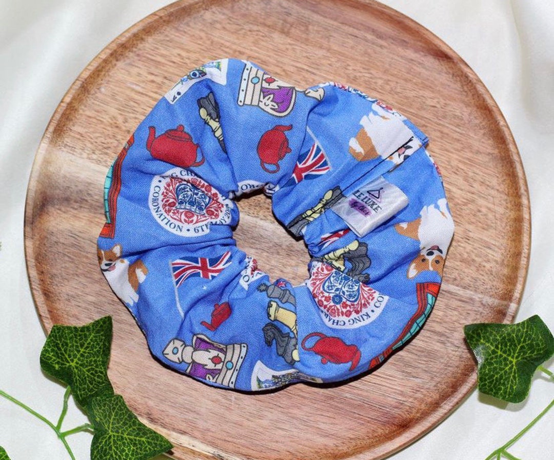 Coronation King Charles Souvenir Scrunchie Gift Memoir Handmade ...