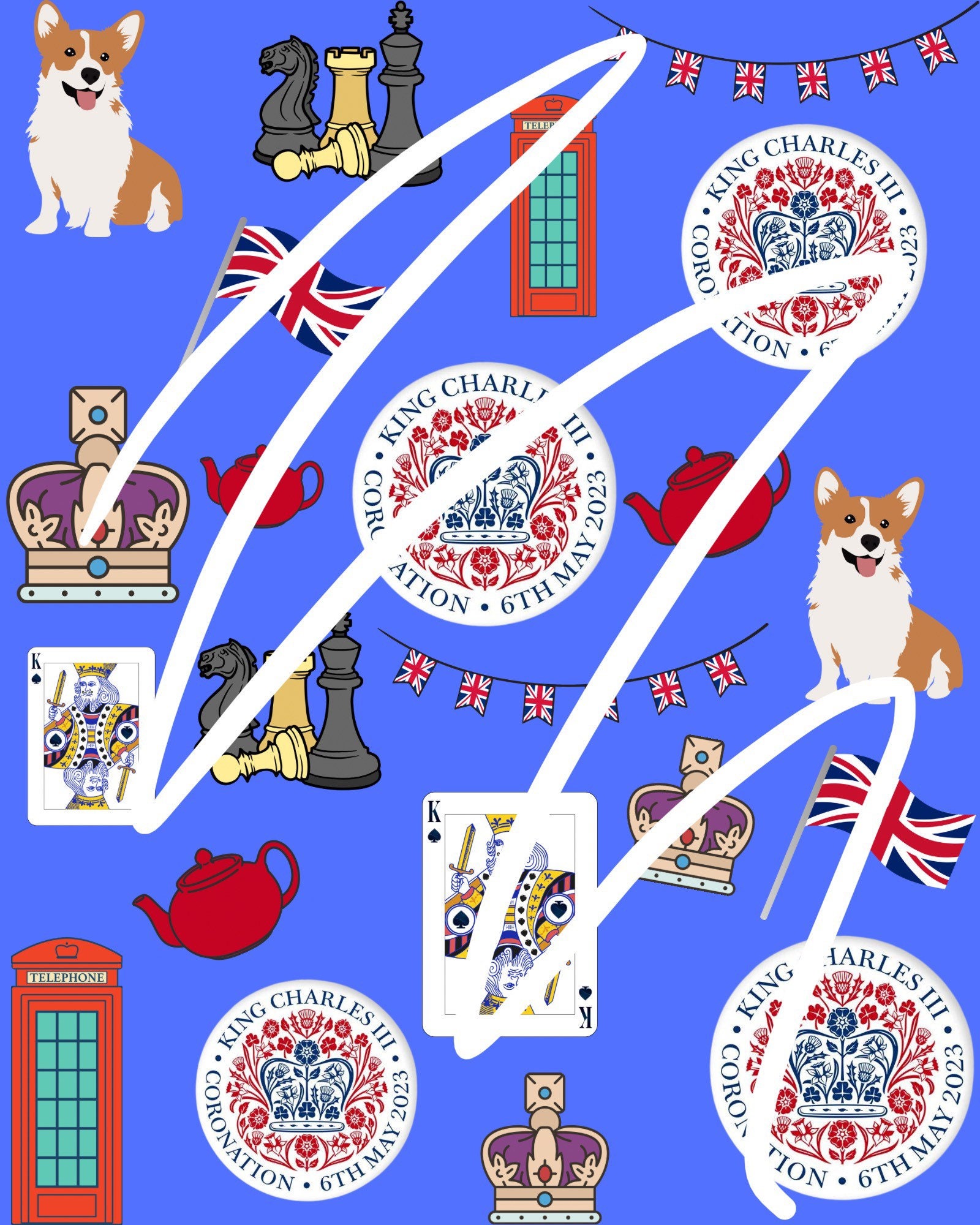 Coronation King Charles Souvenir Scrunchie Gift Memoir Handmade ...